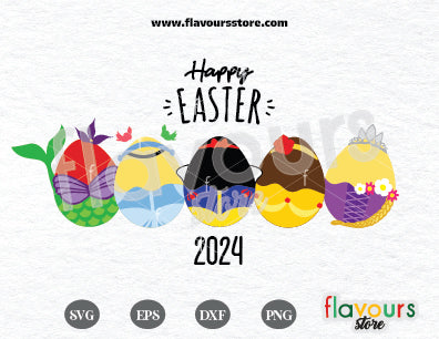 Happy Easter Princess Easter Eggs SVG Cut File – FlavoursStore