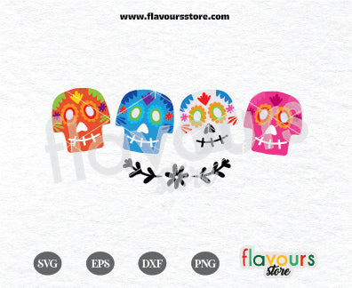 Skulls Coco Poco Loco (svg dxf png) Disney Movie Logo Vector Clipart ...