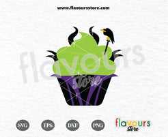 Maleficent Svg, Maleficent Cupcake, Disney Cupcakes, SVG Cut File Cric ...
