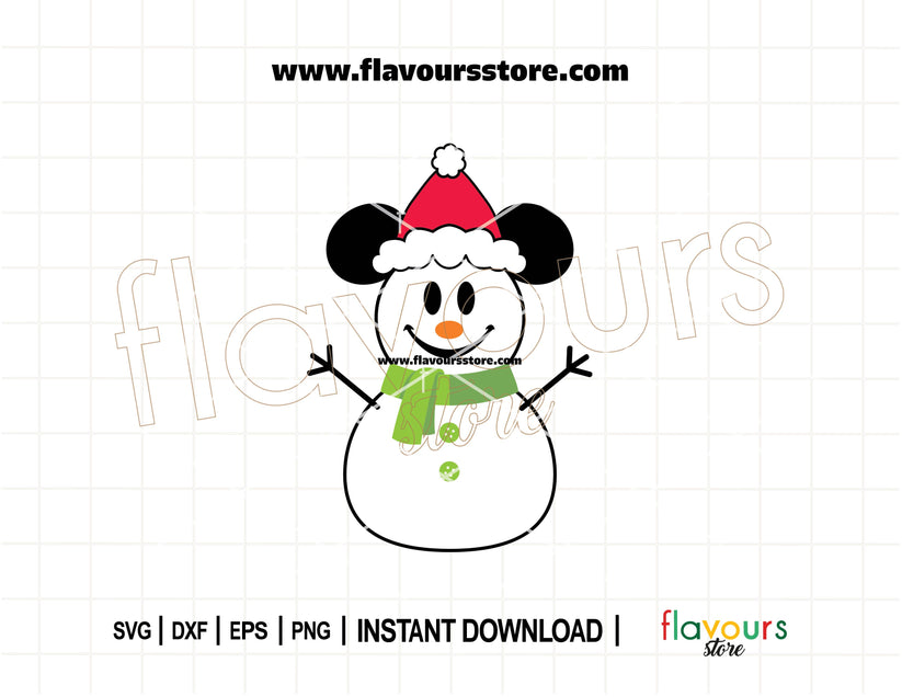 Mickey Snowman SVG | Disney Christmas Cut File for Cricut & Silhouette ...