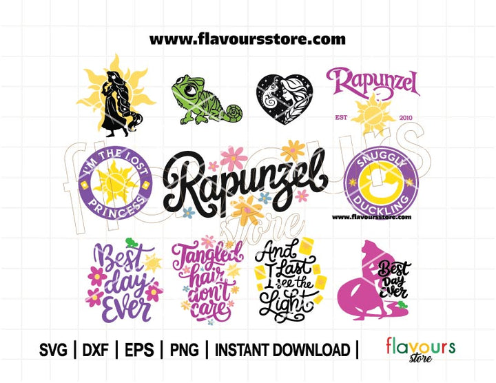 Bundles – tagged "Rapunzel SVG" – FlavoursStore
