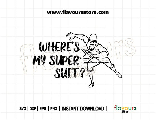 Where’s My Super Suit SVG | Frozone Incredibles Cricut Cut File ...