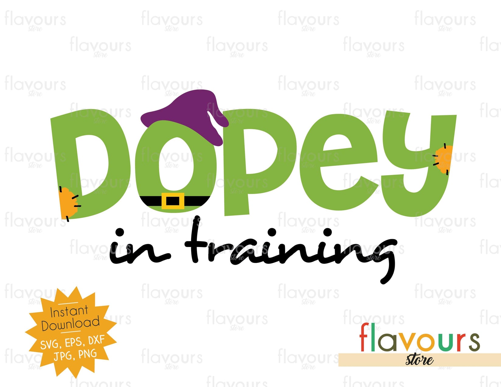 Dopey in Training - SVG Cut File – FlavoursStore