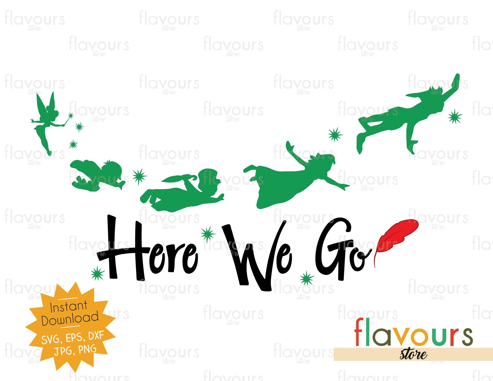 Here We Go - Peter Pan - SVG Cut File – FlavoursStore