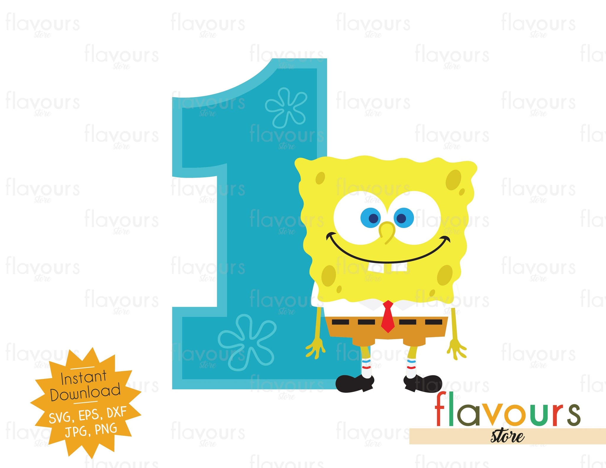 One - SpongeBob - SVG FILES – FlavoursStore